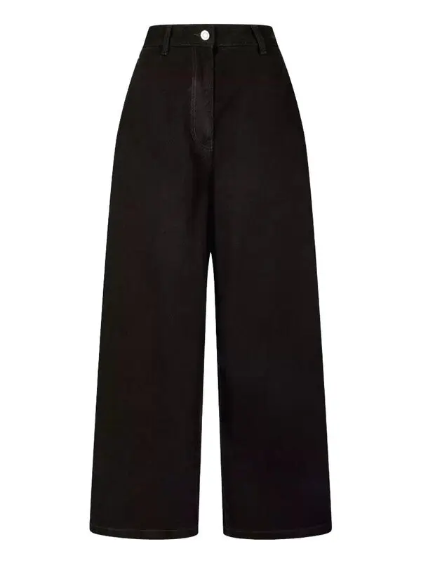 STUDIO TOMBOY Relaxed-fit Wide Leg Jeans - Black