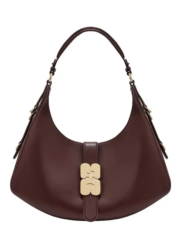 GANNI Small Kat Bag - Brown