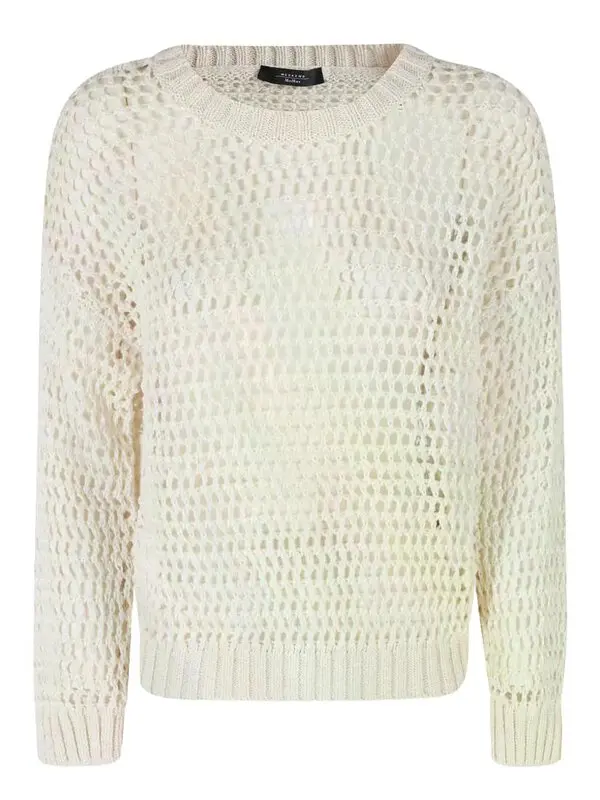 Max Mara Open-knit Sweater - Neutrals