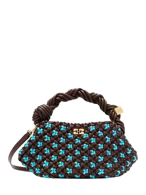 GANNI Braided Shoulder Bag - Brown