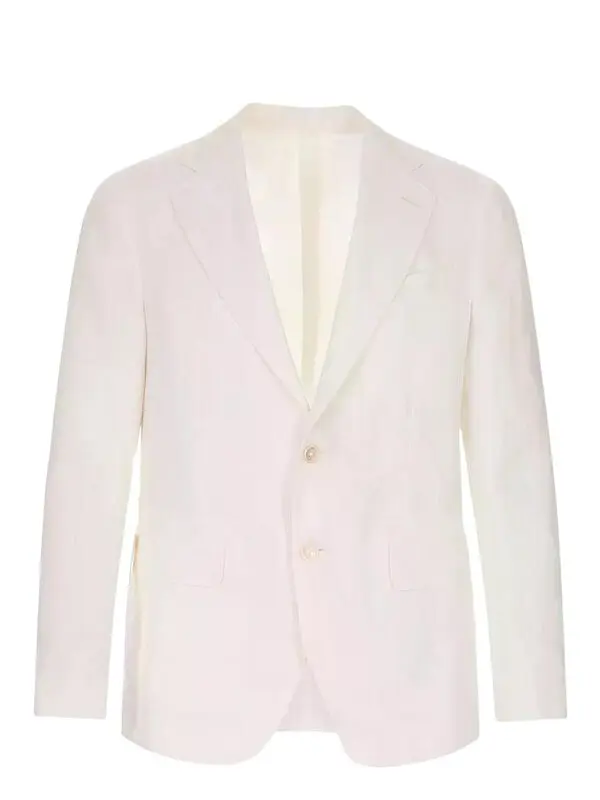 Caruso Notch-lapel Single-breasted Blazer - Neutrals