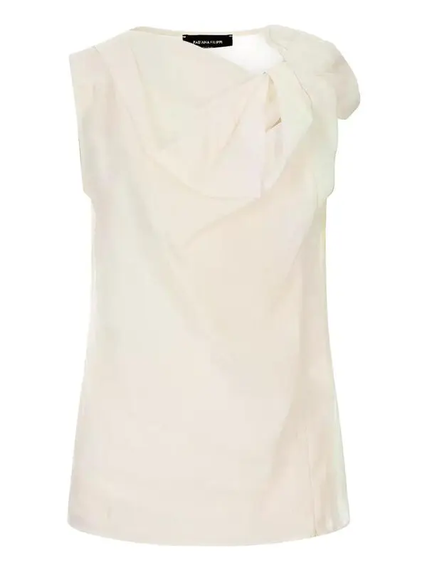 Fabiana Filippi Knotted-detail Sleeveless Blouse - Neutrals