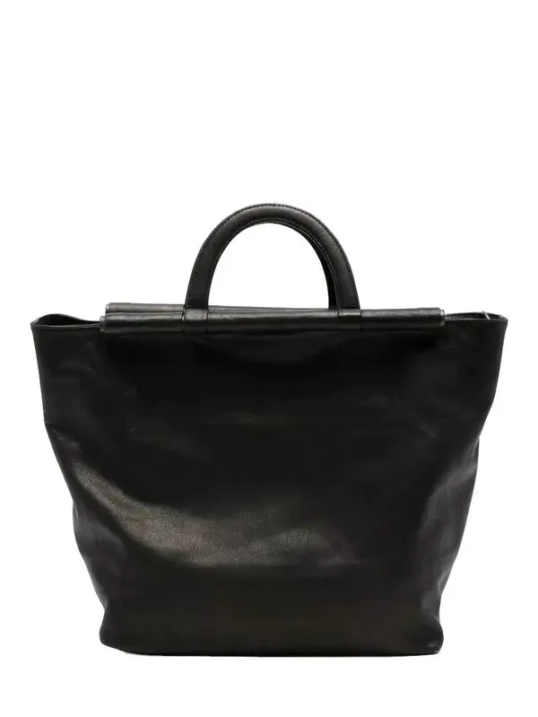 Yohji Yamamoto Leather Tote Bag - Black