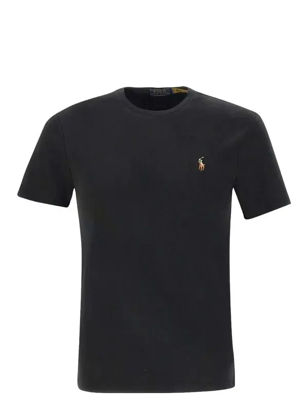 Polo Ralph Lauren Embroidered-logo T-shirt - Black