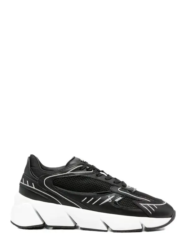 Paciotti Mesh Panelled Sneakers - Black