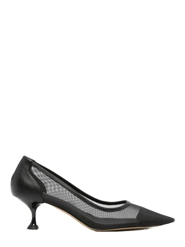 Lola Cruz Léa Mesh-panelled Pumps - White
