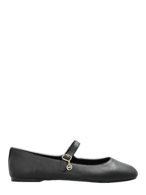 Michael Kors Buckle-strap Ballet Flats - Black