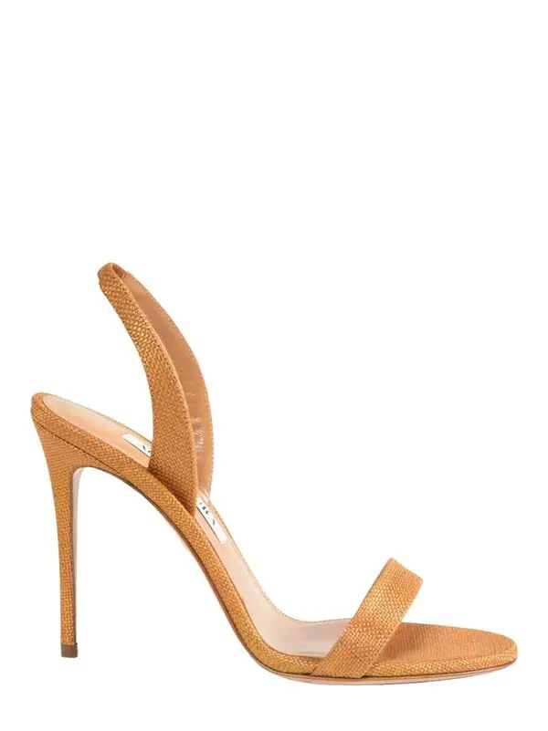AQUAZZURA So Nude Slingback Sandals - Brown