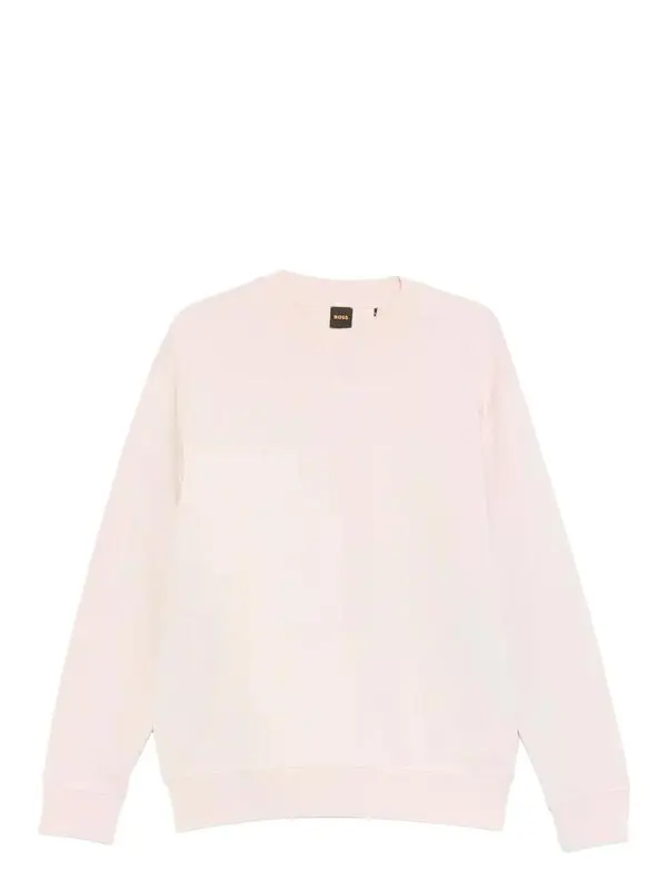 BOSS Long-sleeve Crew-neck Sweater - Pink