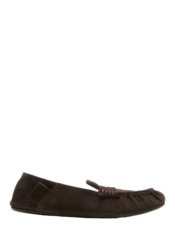 Acne Studios Suede Loafers - Brown