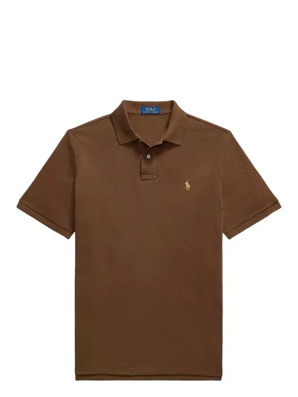 Polo Ralph Lauren Embroidered-logo Polo Shirt - Brown