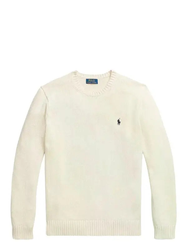 Polo Ralph Lauren Embroidered-logo Sweater - Neutrals