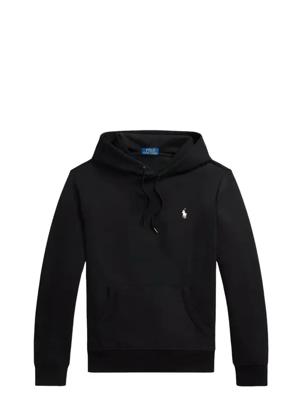 Polo Ralph Lauren Logo-embroidered Drawstring Hoodie - Black