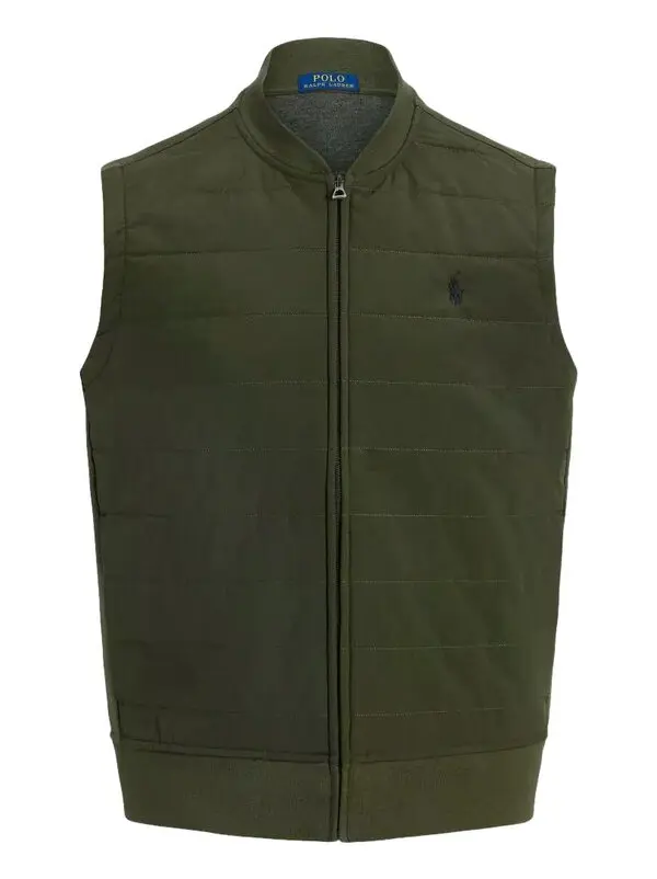 Polo Ralph Lauren Quilted-panel Gilet - Green