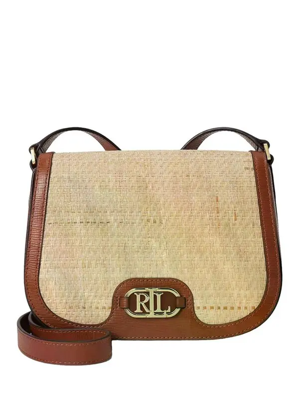 Ralph Lauren Woven Leather-trim Shoulder Bag - Brown