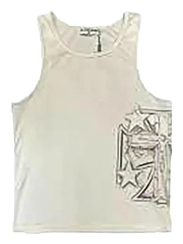 VALE FOREVER Jesus Star-print Tank Top - Neutrals