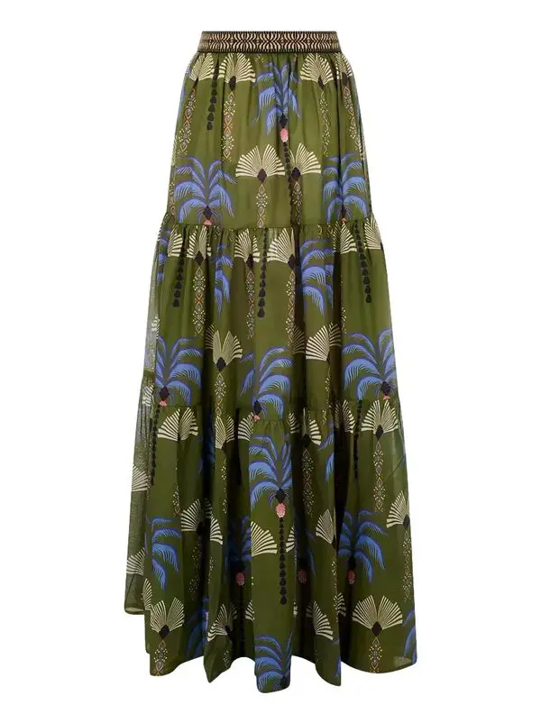 Anjuna Adele Maxi Skirt - Green