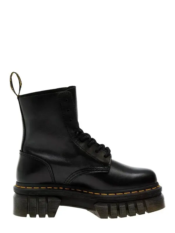 Dr. Martens Contrast-stitching Platform Boots - Black