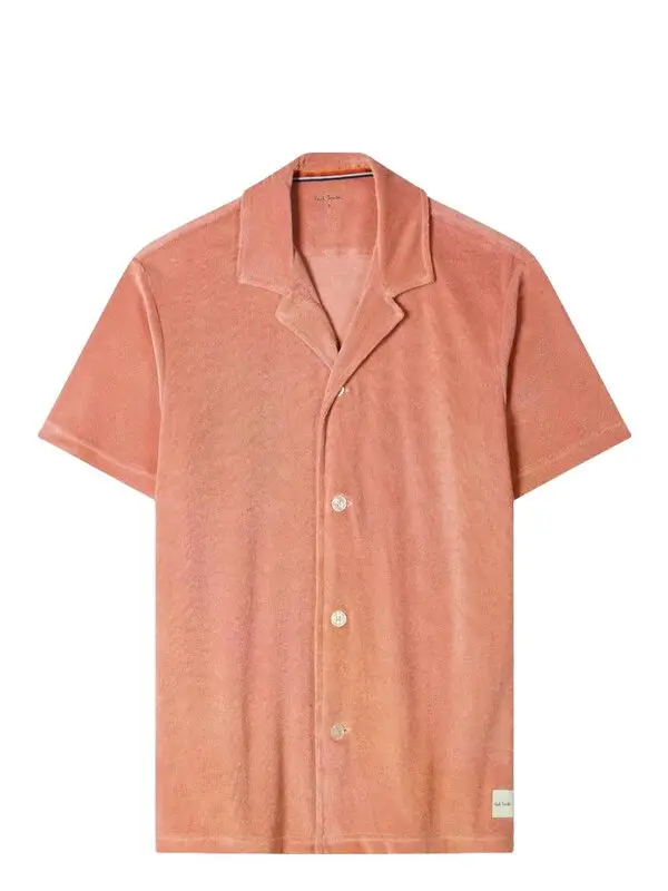 Paul Smith Towelling Short-sleeve Loungewear Shirt - Orange