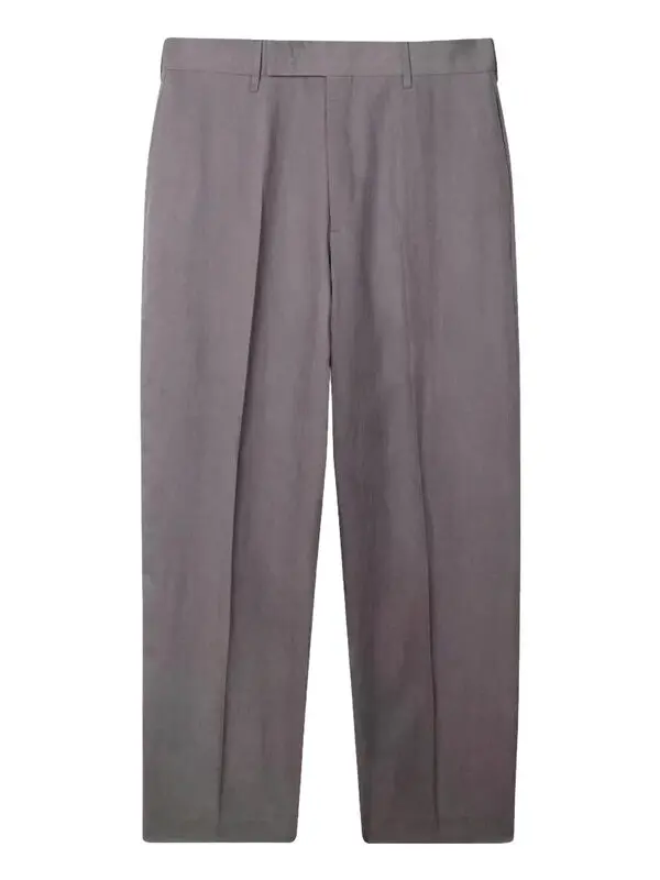 Paul Smith Relaxed-fit Linen Trousers - Grey