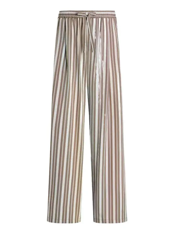 Dolce & Gabbana Striped Poplin Trousers - Neutrals