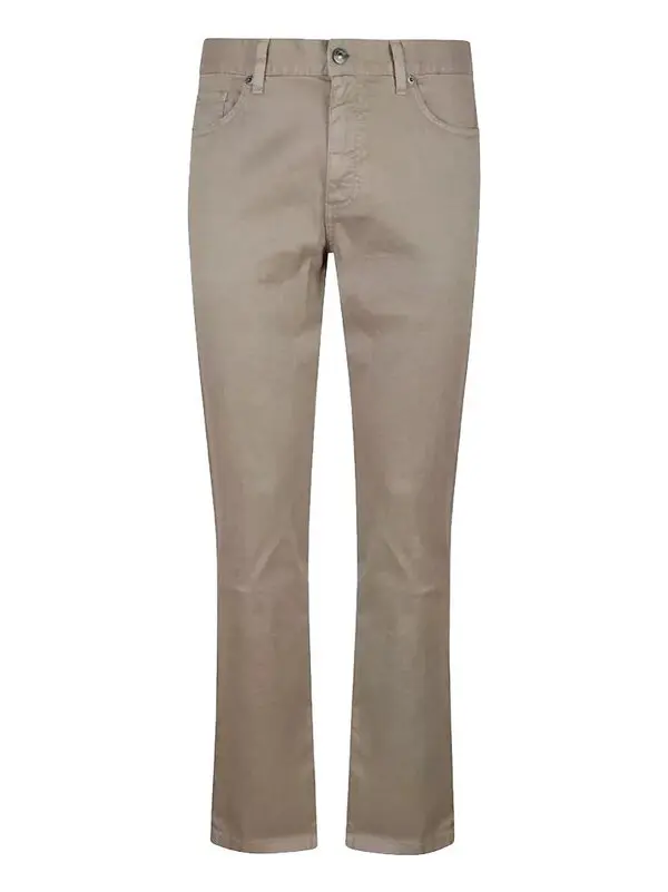 Zegna Logo-patch Jeans - Neutrals