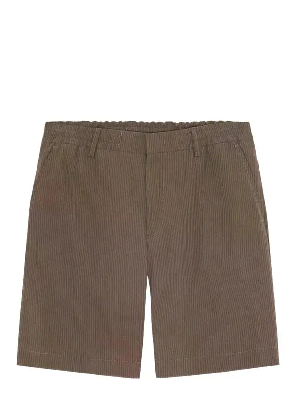 Nn07 Textured Shorts - Brown