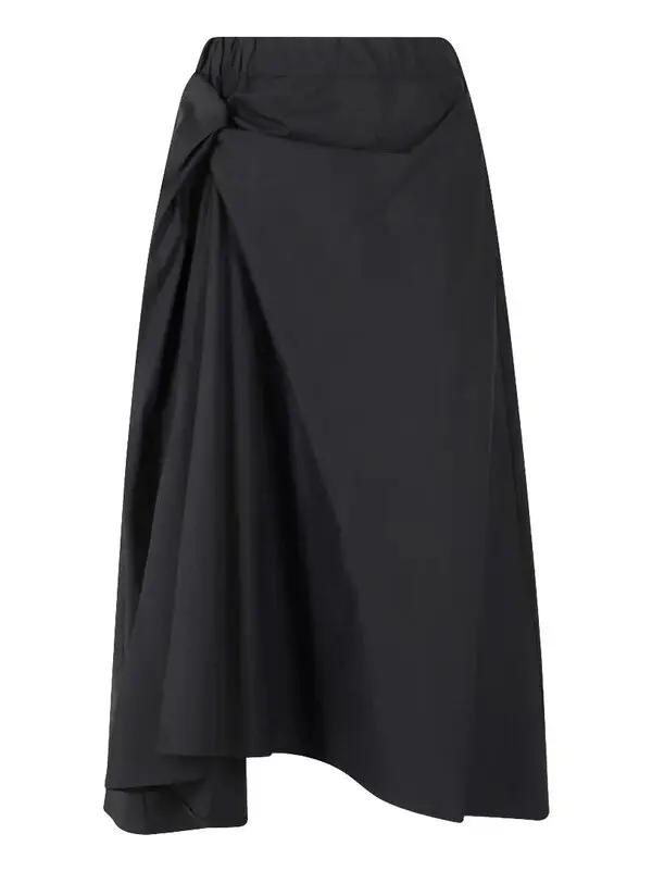 MEIMEIJ Knot-detail Midi Skirt - Black