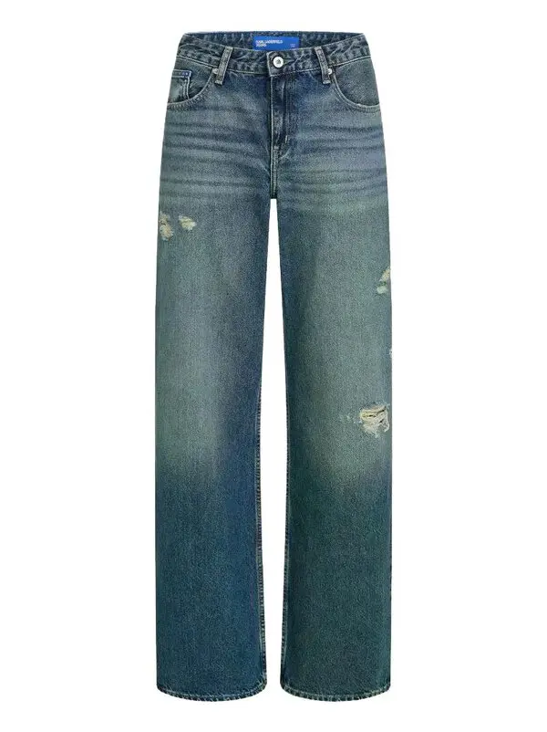 Karl Lagerfeld Distressed-effect Jeans - Blue