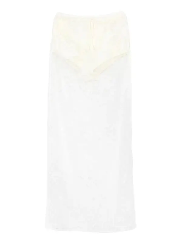 AYA MUSE Eteri Lace Maxi Skirt - White
