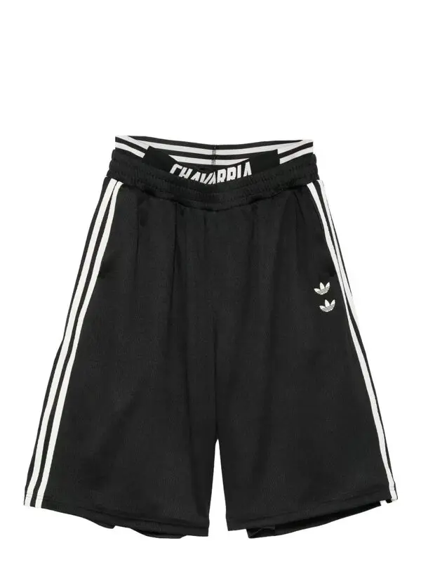 Adidas X Willy Chavarria Logo-embroidered Mesh Shorts - Black