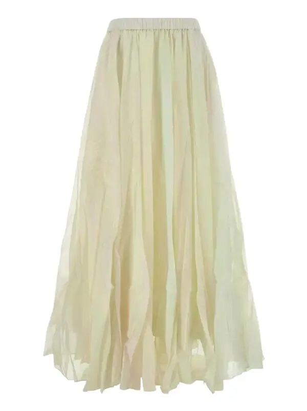 Co Pleated Detail Skirt - Neutrals