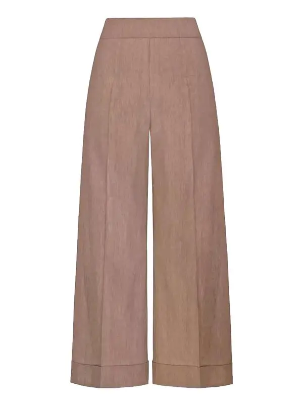 D.exterior Pressed-crease Turn-up Cuff Trousers - Neutrals