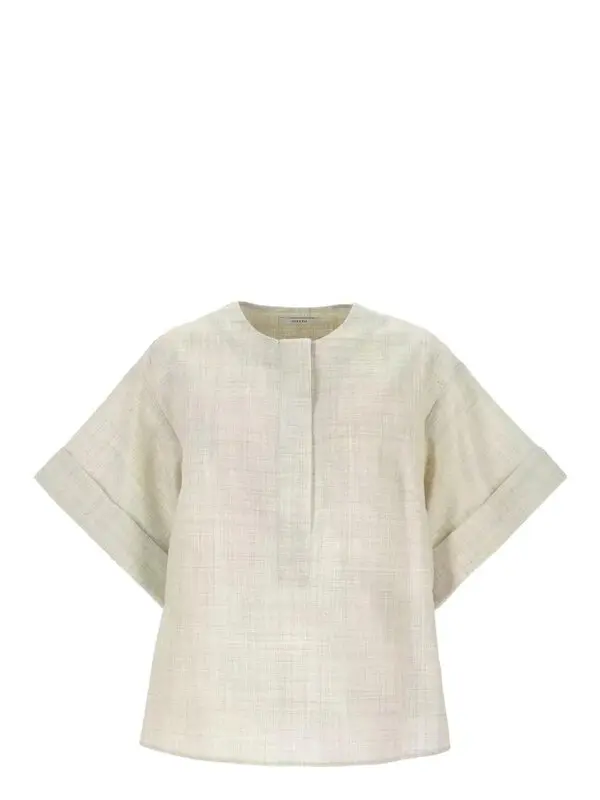 JOSEPH Yani Turn-up Cuff Blouse - Neutrals