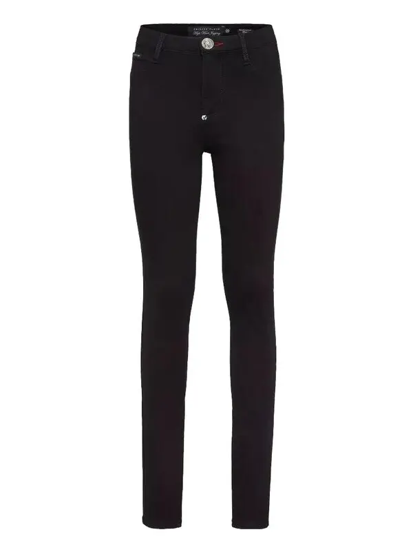 Philipp Plein Angel High-waist Jeggings - Black