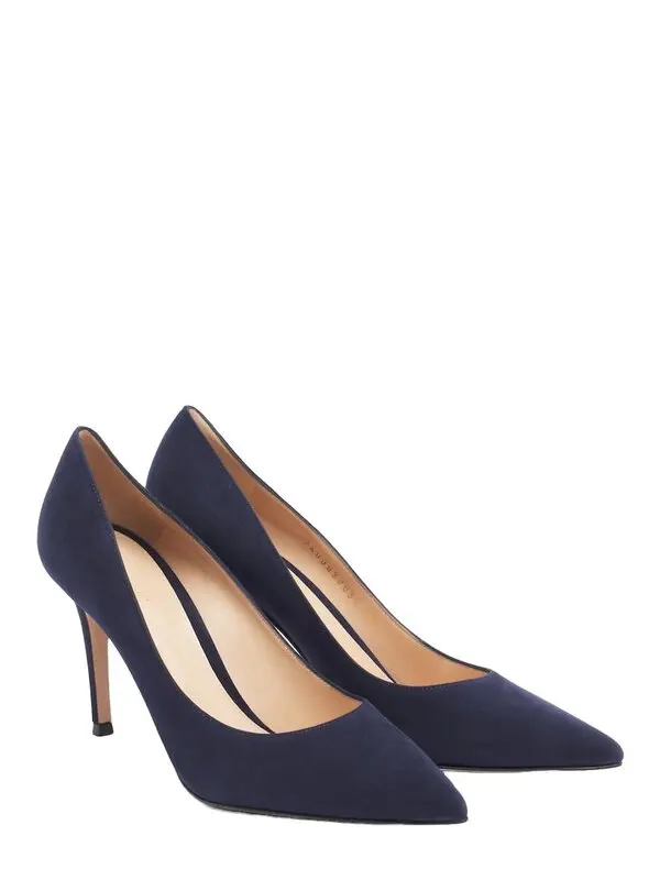 GIANVITO ROSSI Suede Pumps - Blue