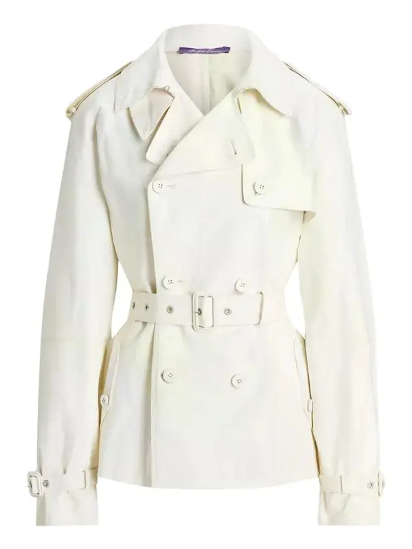 Ralph Lauren Double-breasted Belted Coat - White