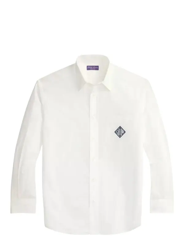 Ralph Lauren Purple Label Logo-embroidered Shirt - White