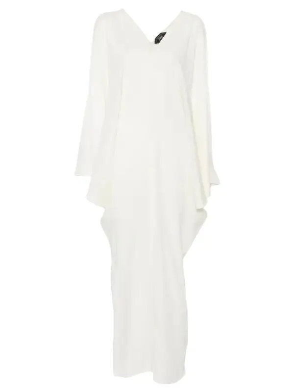 TALLER MARMO Cold-shoulder Maxi Dress - Neutrals