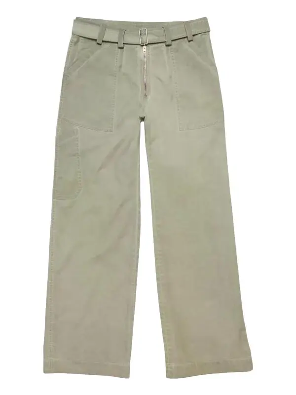 Acne Studios Belted Wide-leg Trousers - Green