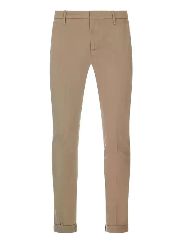 DONDUP Logo-plaque Slim-fit Chino Pants - Neutrals
