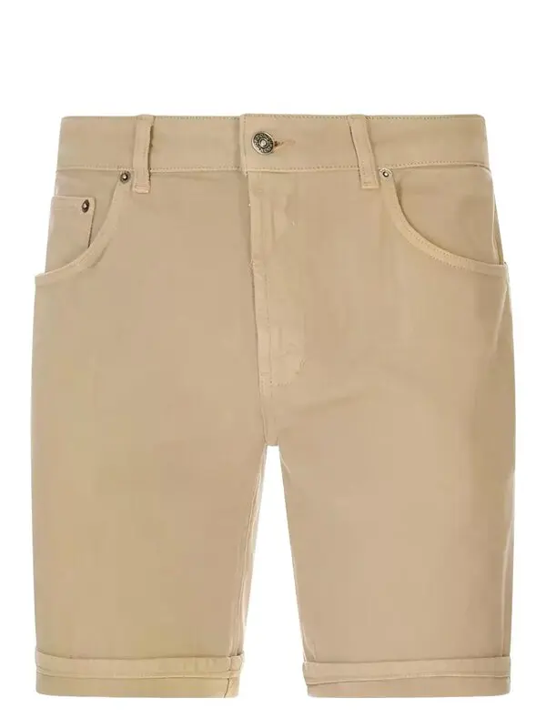 DONDUP Rolled-hem Bermuda Shorts - Neutrals
