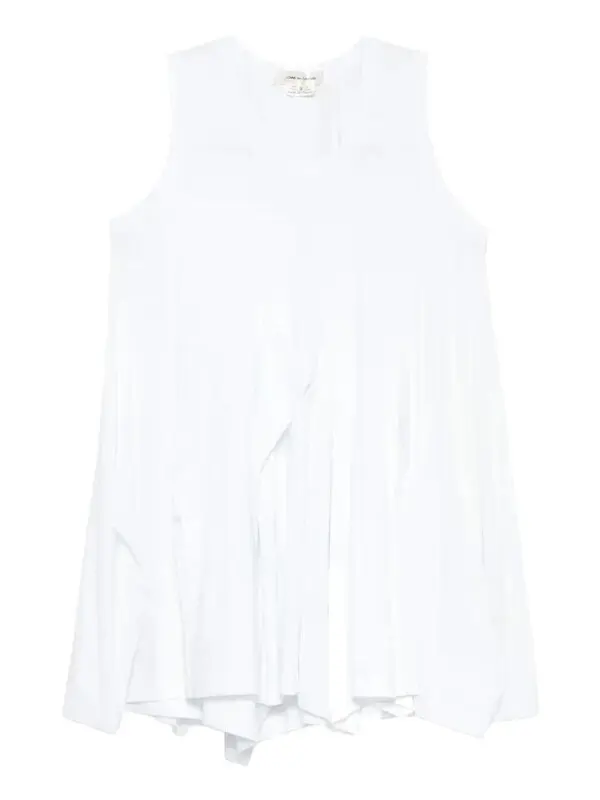 Comme Des Garçons Draped Asymmetric T-shirt - White