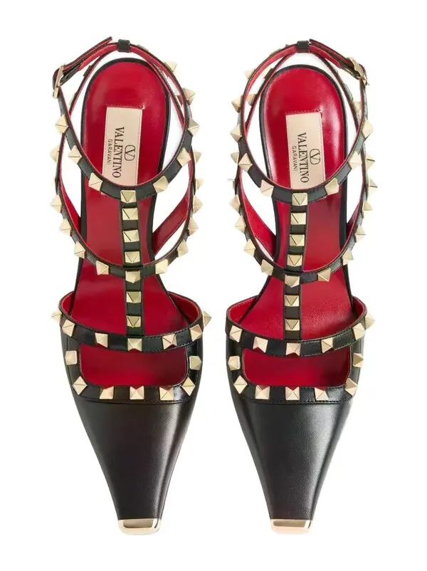 Valentino Garavani Rockstud Kidskin Pumps 100mm - Black