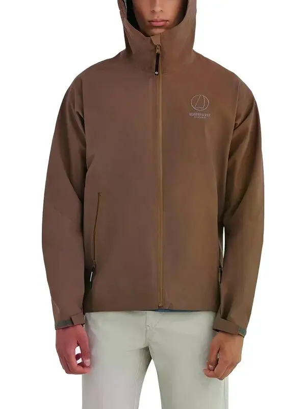 MURPHY&NYE Ranger Hooded Logo-print Jacket - Brown