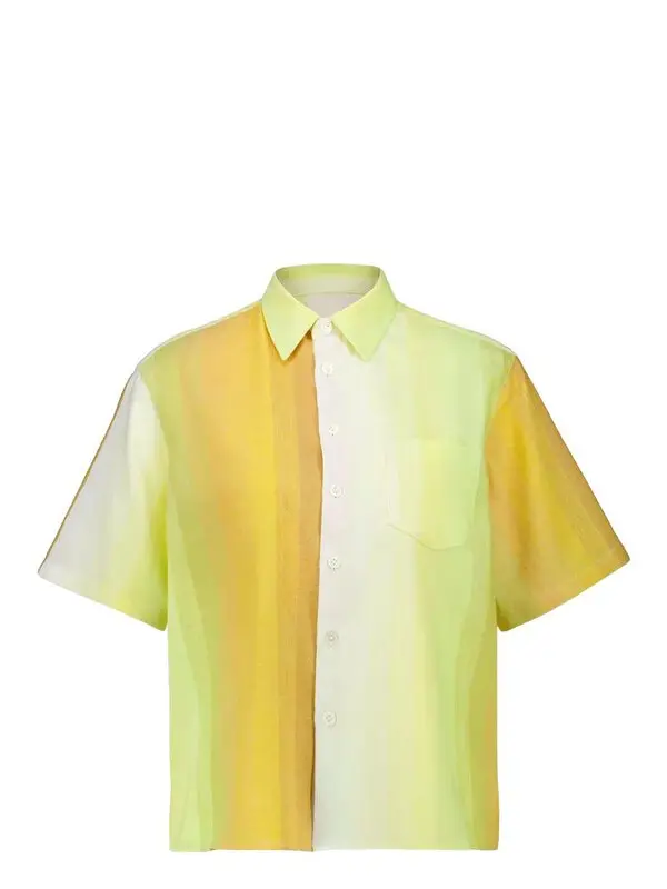 MARRAKSHI LIFE Striped Short-sleeved Shirt - Green
