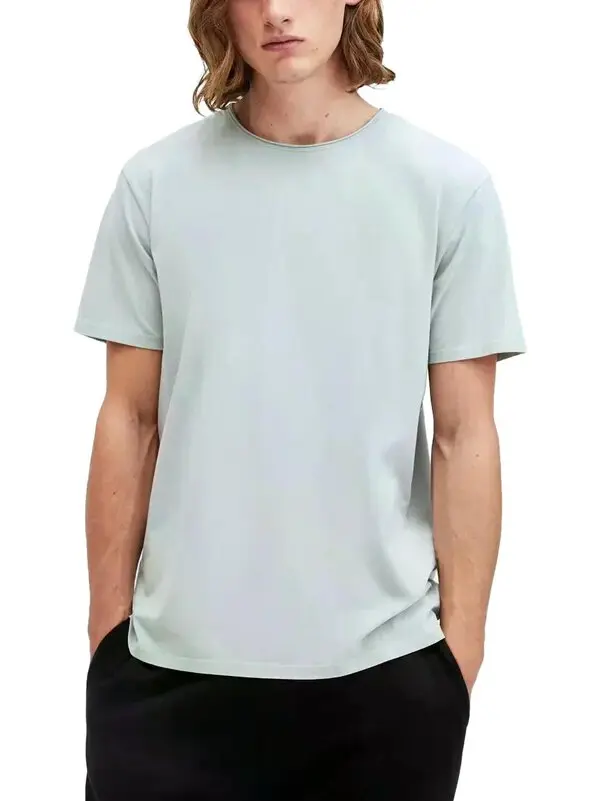 ALLSAINTS Bodega Raw-edge T-shirt - Blue