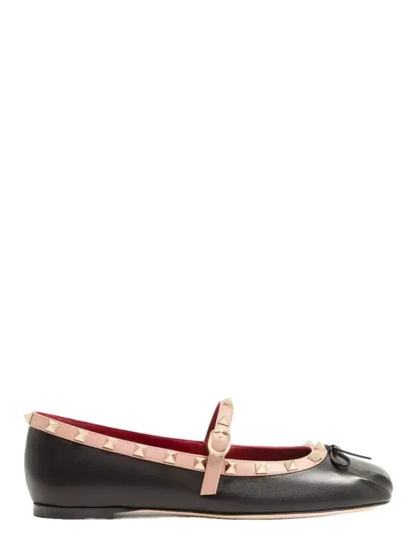 Valentino Garavani Mary Jane Rockstud Ballerina - Black