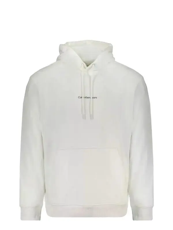 Calvin Klein Print Drawstring Hoodie - White
