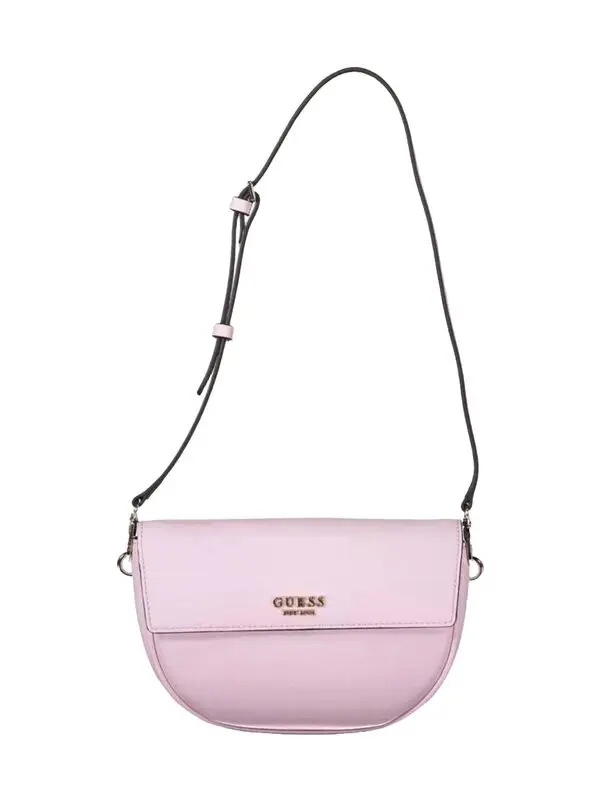 Guess Logo-plaque Crossbody Bag - Pink
